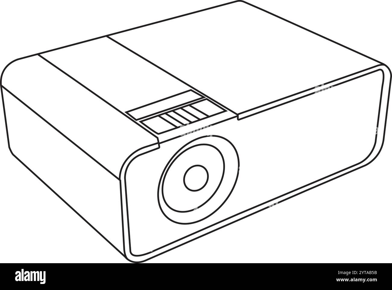 Projector projection horizontal Cut Out Stock Images & Pictures - Alamy