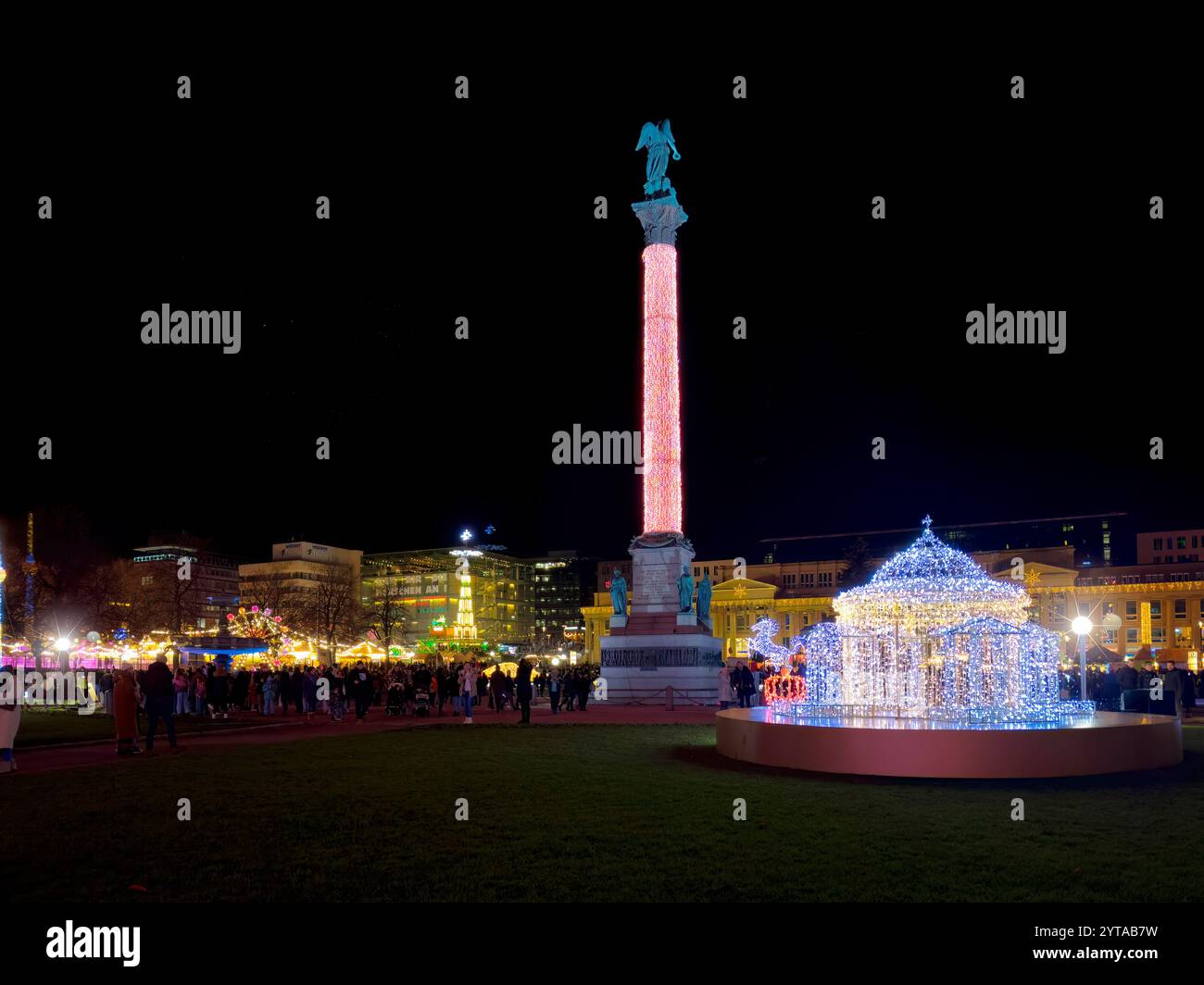 Lights, Chapel tomb as a symbol of eternal love, Stuttgart Christmas ...