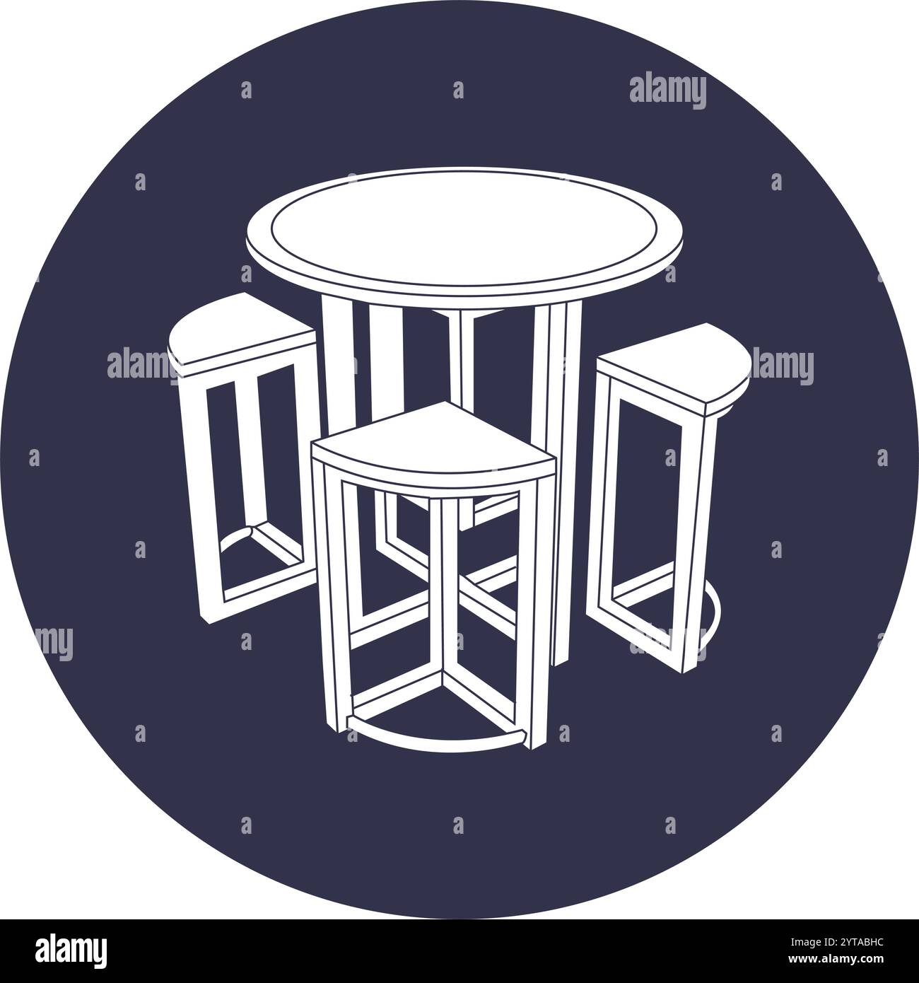 set of cafe tables and chairs vector illustration symbol design Stock ...