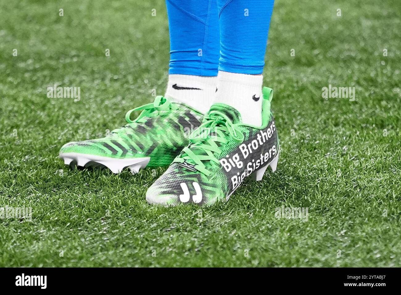 Detroit Lions safety Brandon Joseph wears custom cleats before an NFL ...