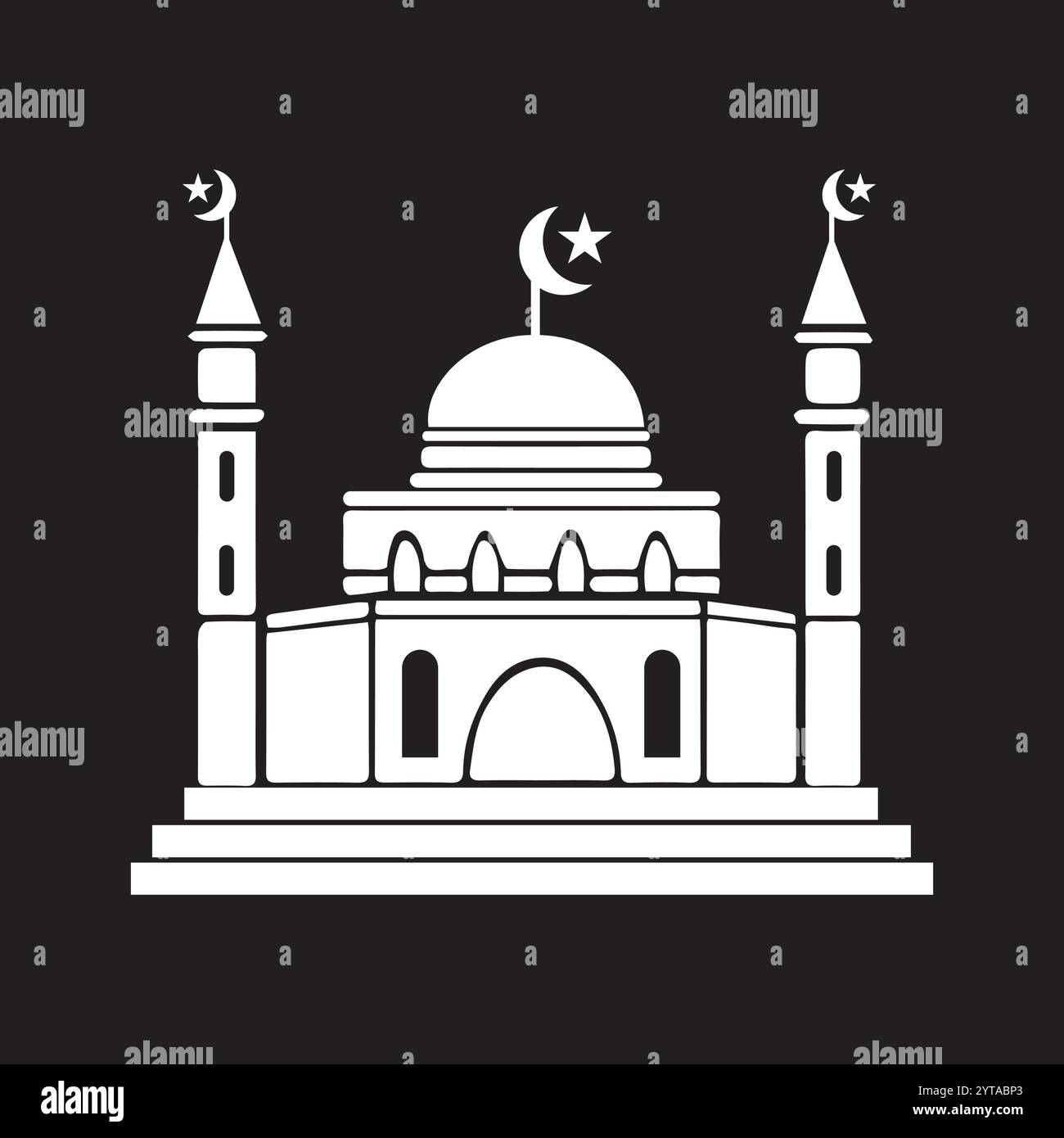 mosque icon vector illustration symbol dsign Stock Vector Image & Art ...