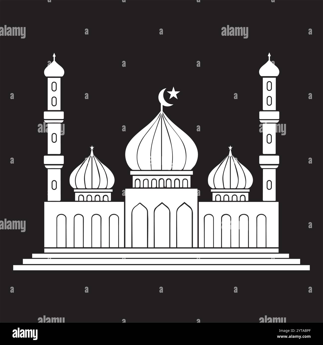 mosque icon vector illustration symbol dsign Stock Vector Image & Art ...