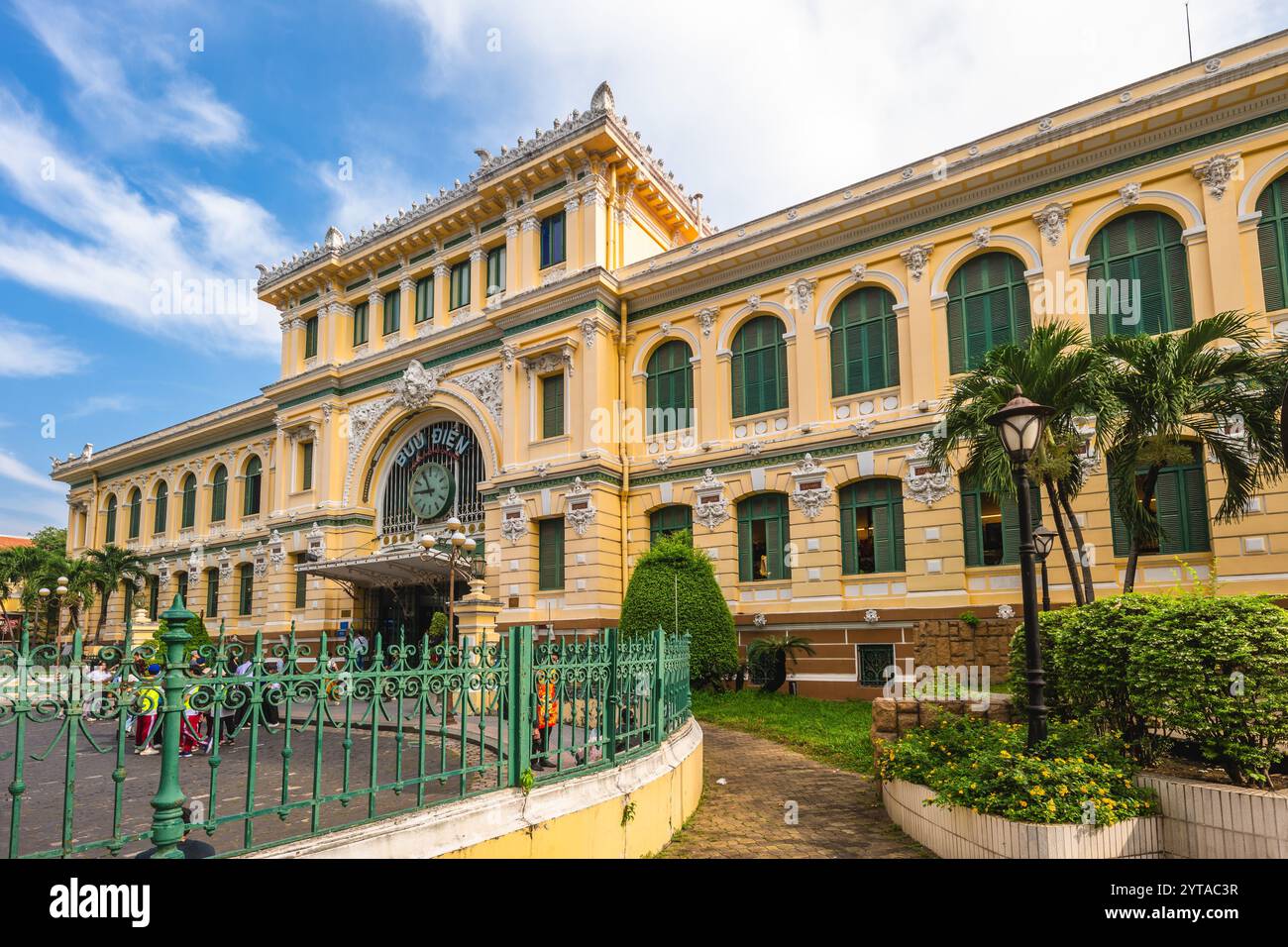 Saigon Central Post Office in the downtown Ho Chi Minh City, Vietnam ...