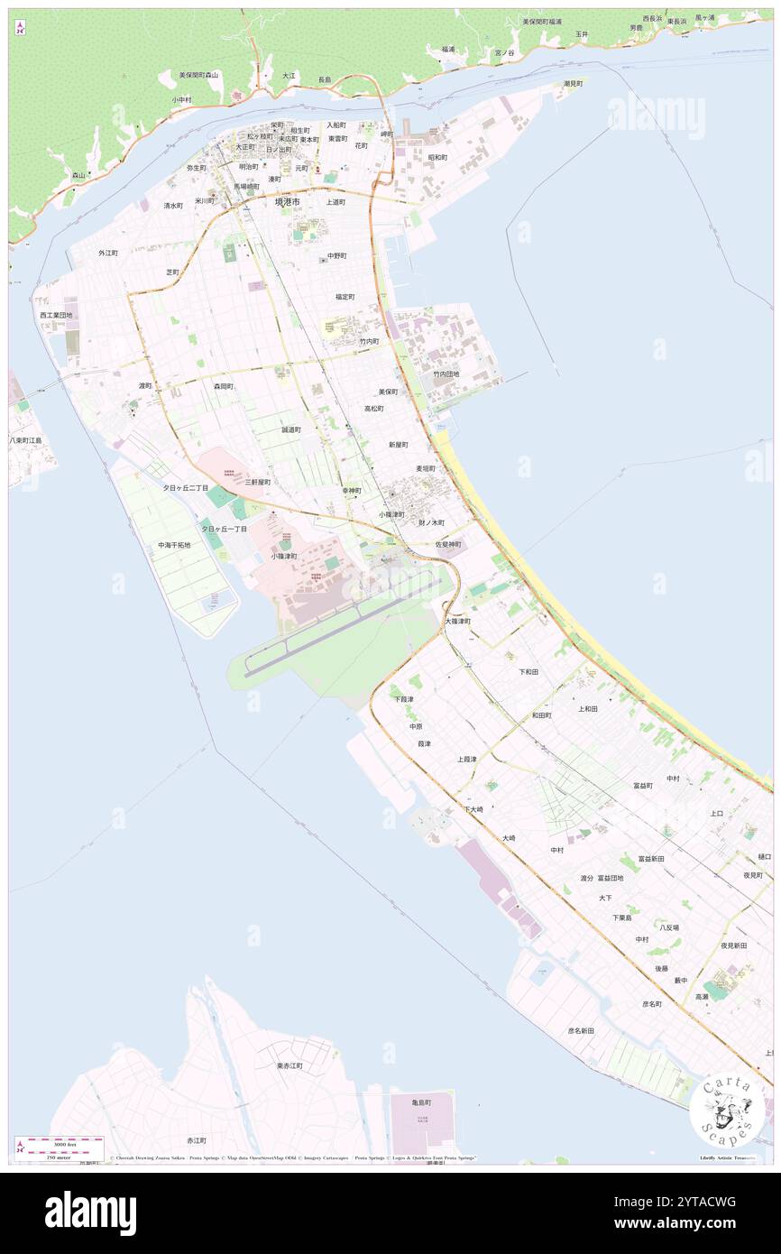 Miho-Yonago Airport, Sakaiminato Shi, JP, Japan, Tottori, N 35 29' 52 ...