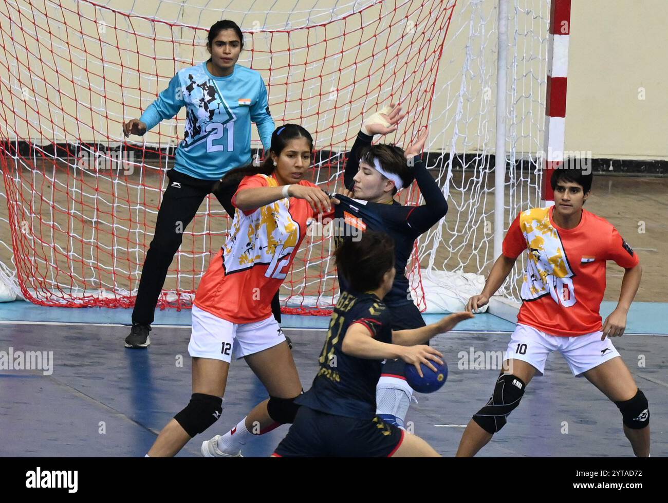 NEW DELHI, INDIA - DECEMBER 6: Handball Women player of India vs Japan ...