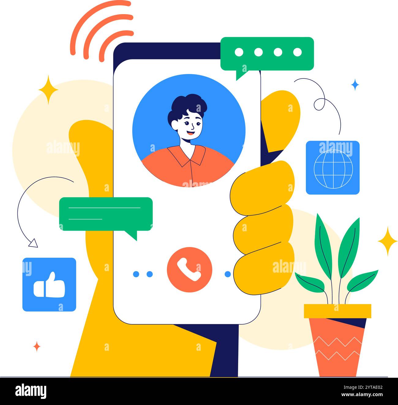Smart Devices Vector Illustration Featuring Internet Technology Devices ...