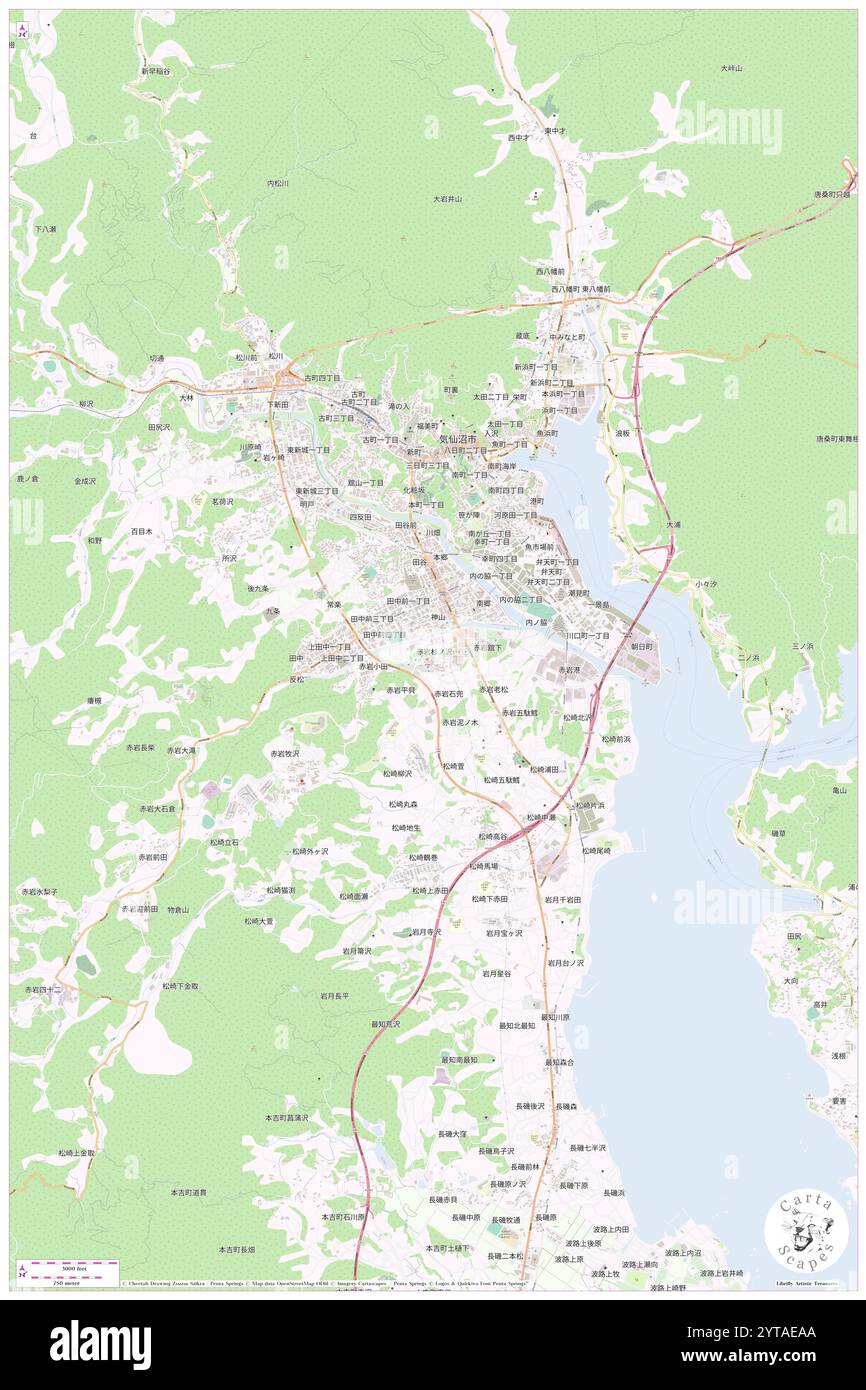 Akaiwa-suginosawa, Kesennuma Shi, JP, Japan, Miyagi, N 38 53' 18'', N ...