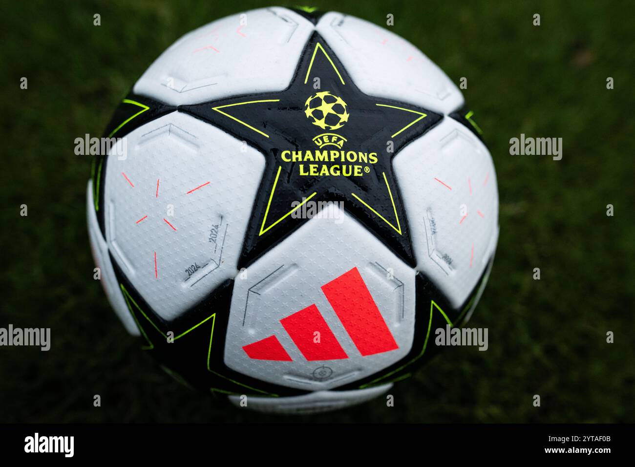 A close up details of Adidas Pro UEFA Champions League Official Match ...