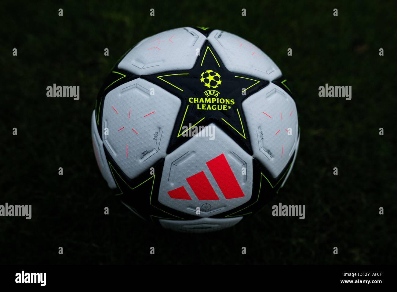 A close up details of Adidas Pro UEFA Champions League Official Match ...