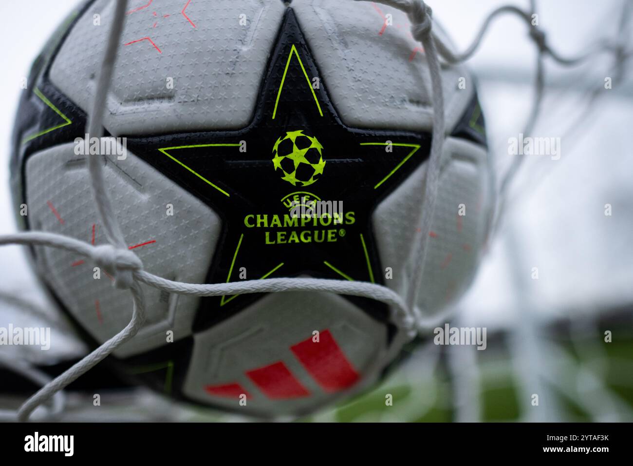 A close up details of Adidas Pro UEFA Champions League Official Match ...