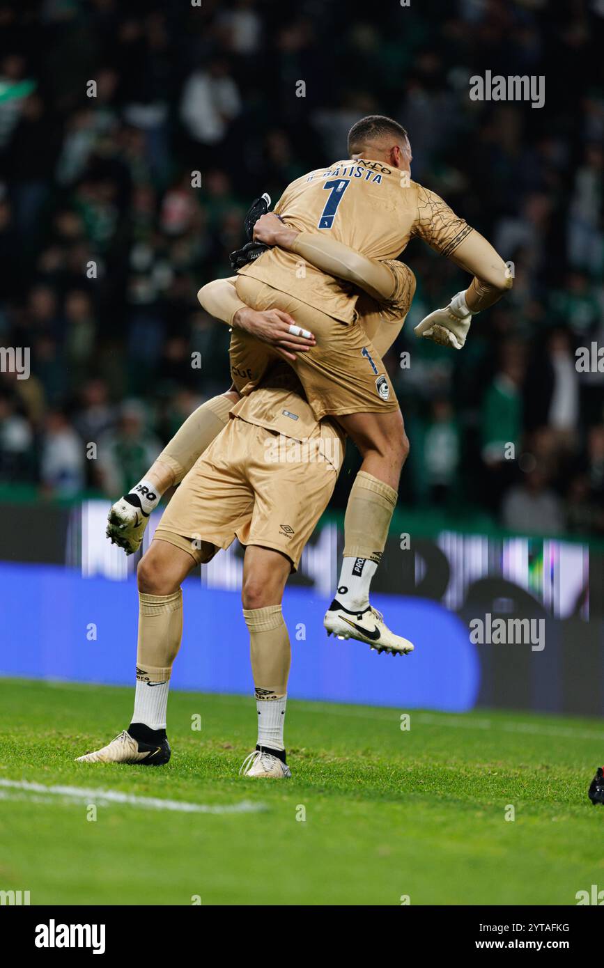 Gabriel Batista, Neneca during Liga Portugal game between teams of ...