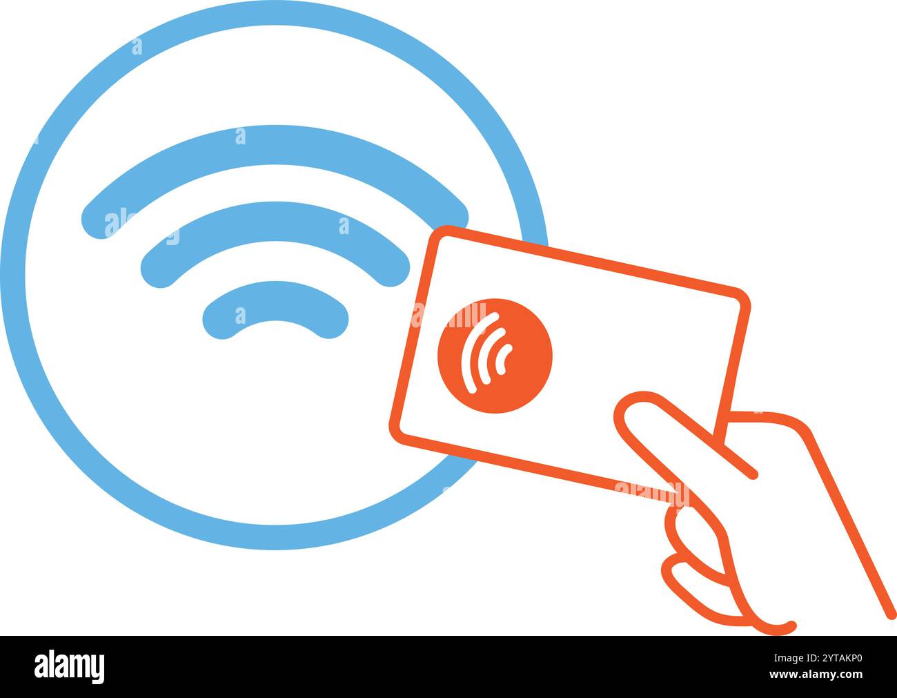 Contactless NFC wireless pay. Credit card nfc payment vector concept ...