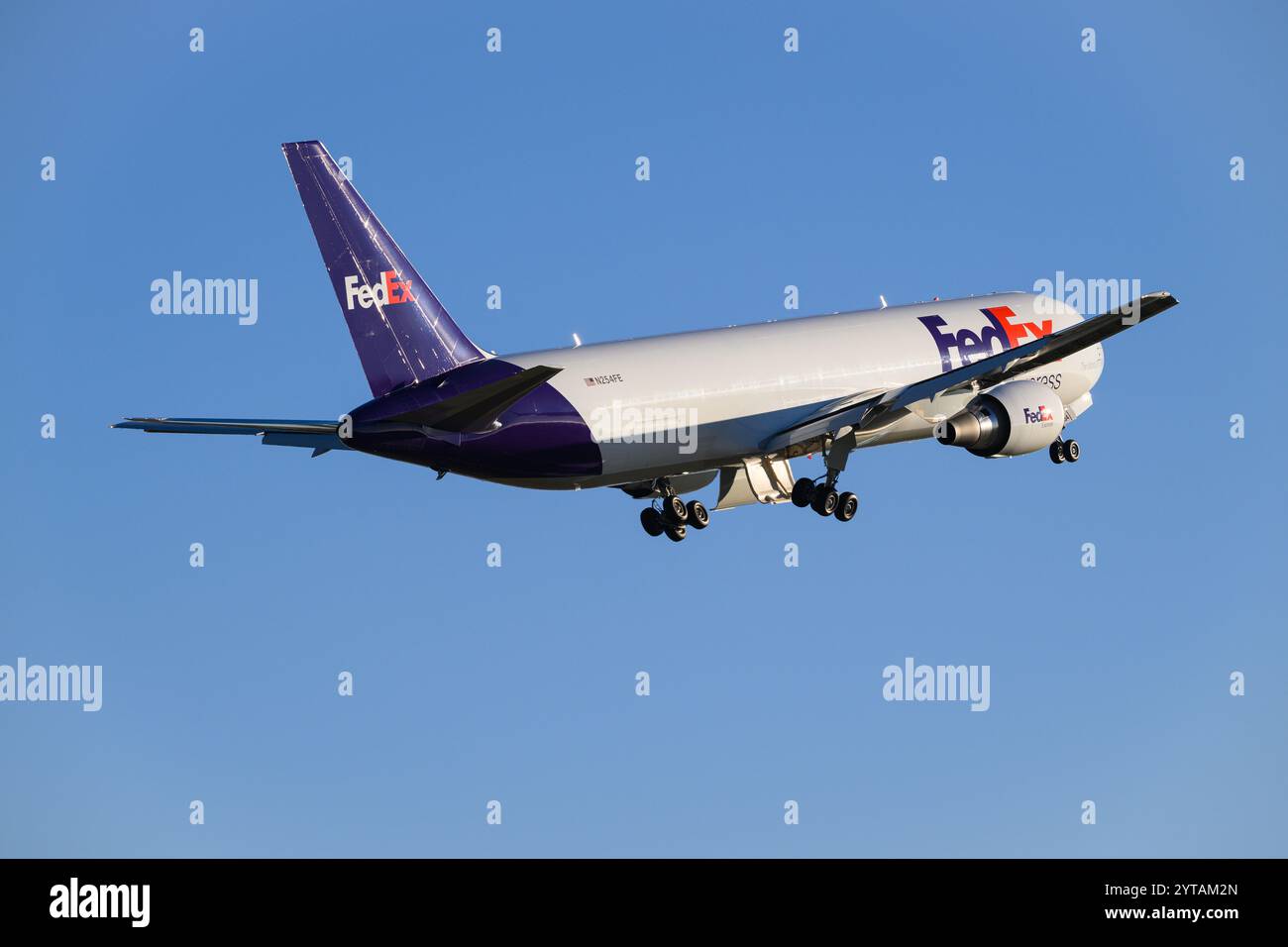 Everett, WA, USA - December 4, 2024; FedEx Express 767-300F cargo ...