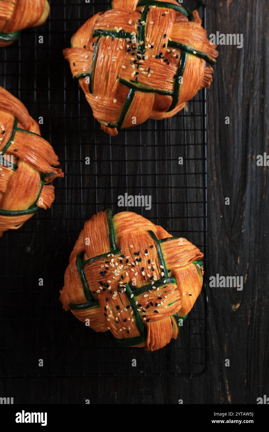 Cropat Croissant Ketupat, Pastry with Beef Rendang Filling for Eid al ...