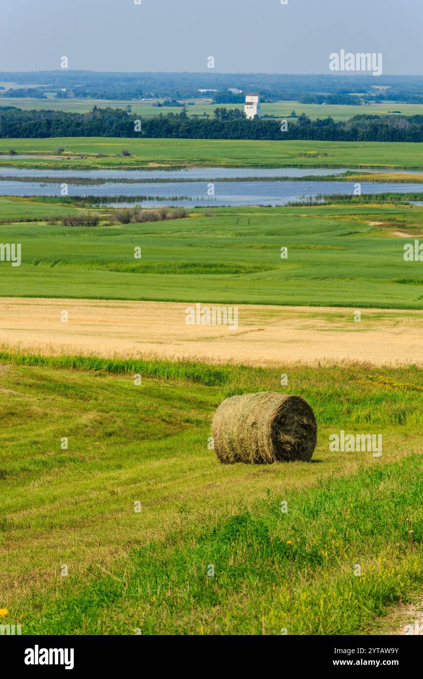 Large bale hay sits hi-res stock photography and images - Alamy