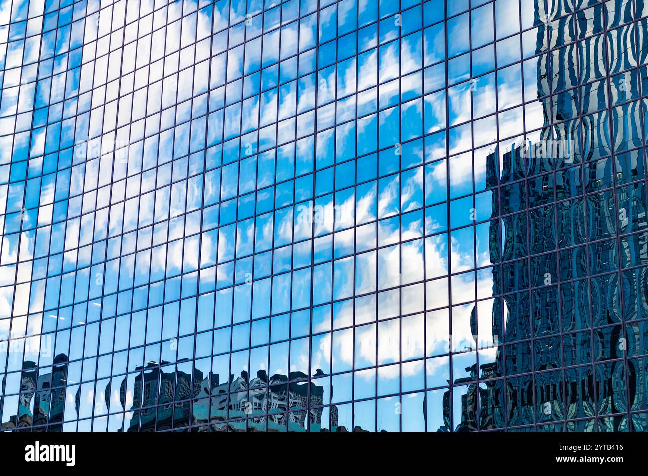 Reflective glass facade background. Architecture. Building facade ...