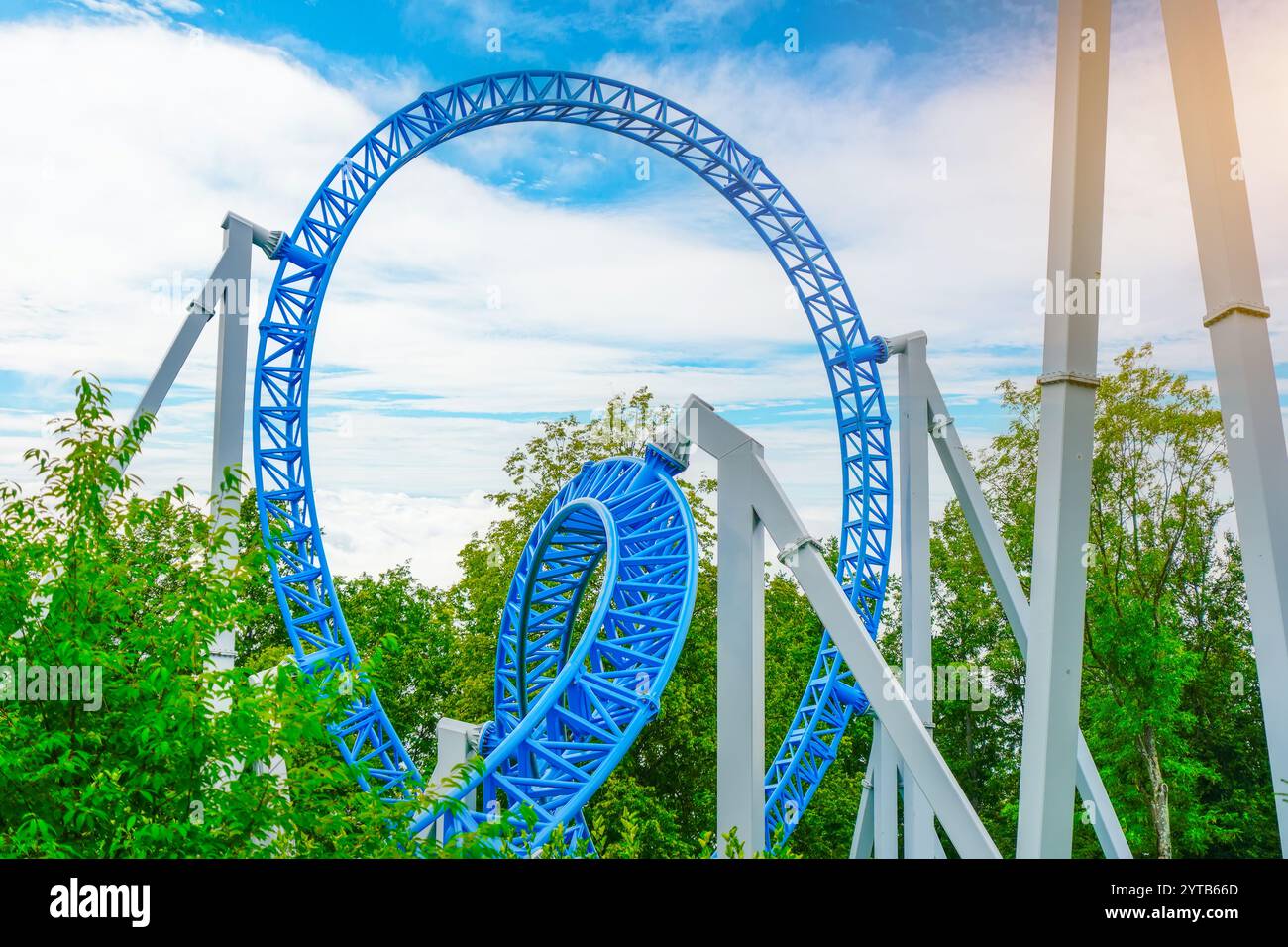 Fair roller coaster looping loop hi-res stock photography and images ...