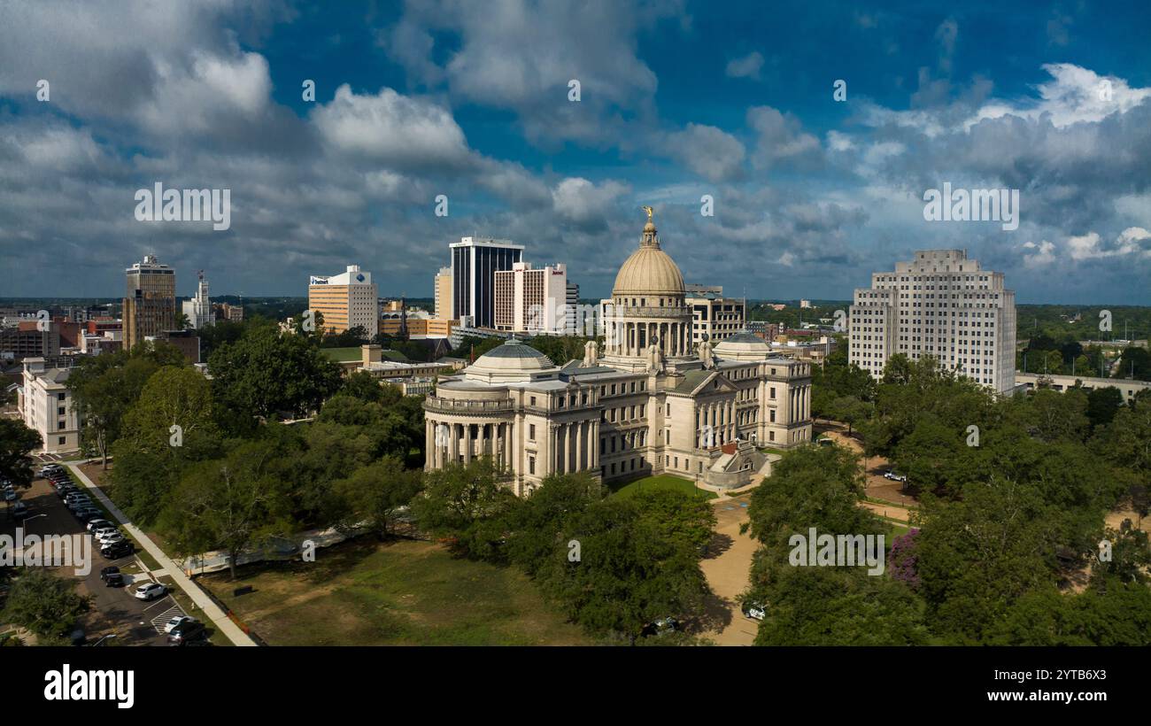 JULY 8, 2023, JACKSON, MS., USA - Mississippi State Capitol and Dome in ...