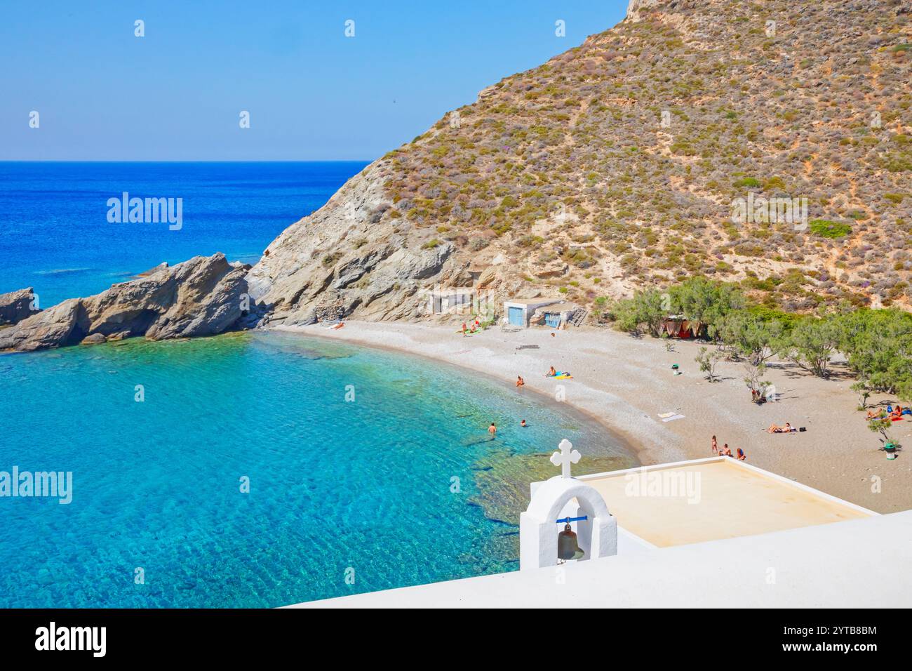 Agios Nikolaos beach, Agali, Folegandros Island, Cyclades Islands ...