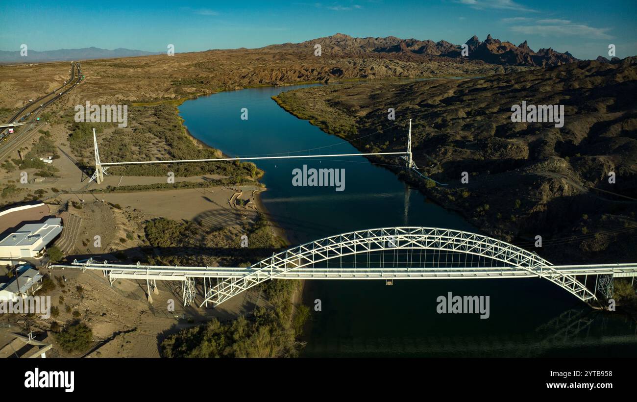 OCTOBER 17, 2023, USA - Interstate Highway 40 crosses Colorado River at ...