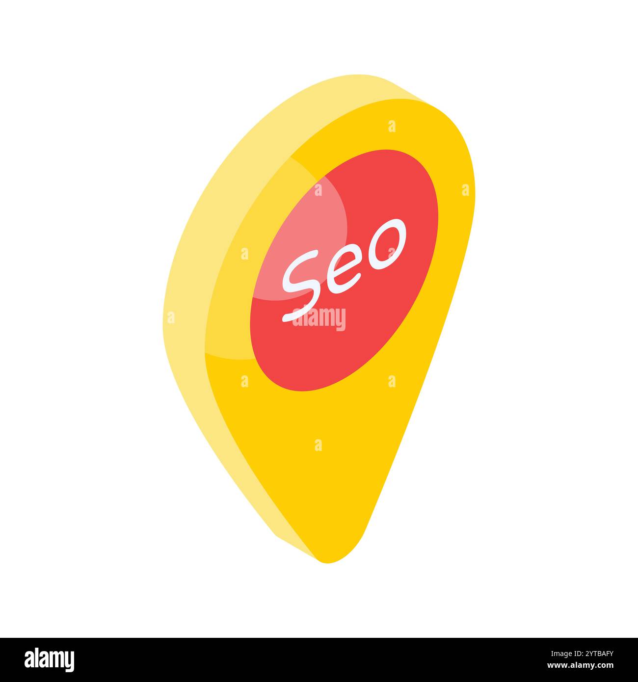 Seo location isometric vector design isolated on white background Stock ...