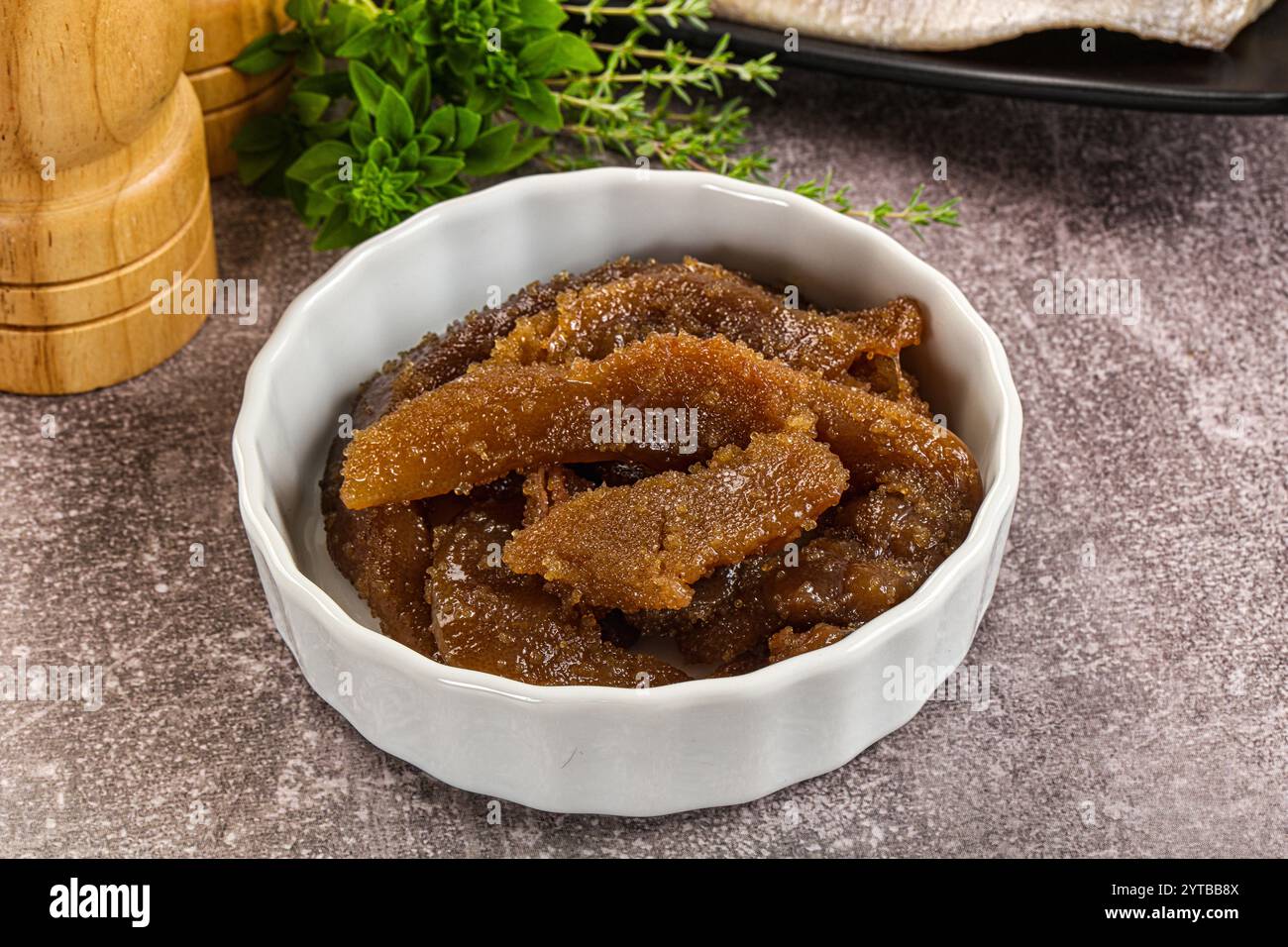 Salted Herring roe snack in the plate Stock Photo - Alamy
