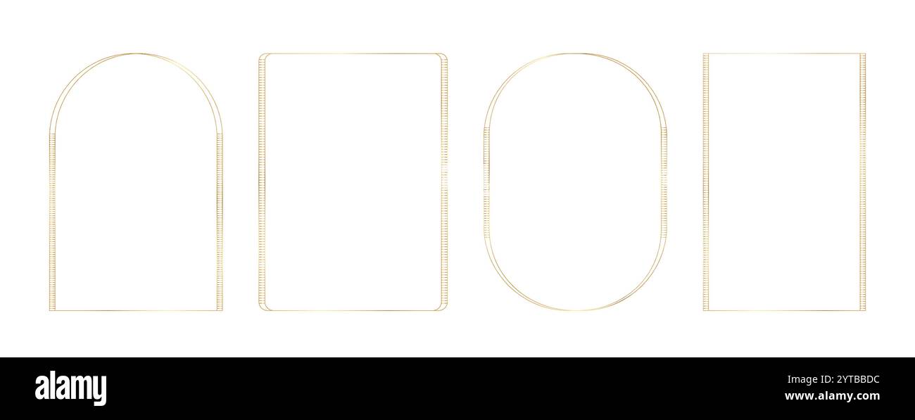 Old picture frame oval rectangle Stock Vector Images - Alamy