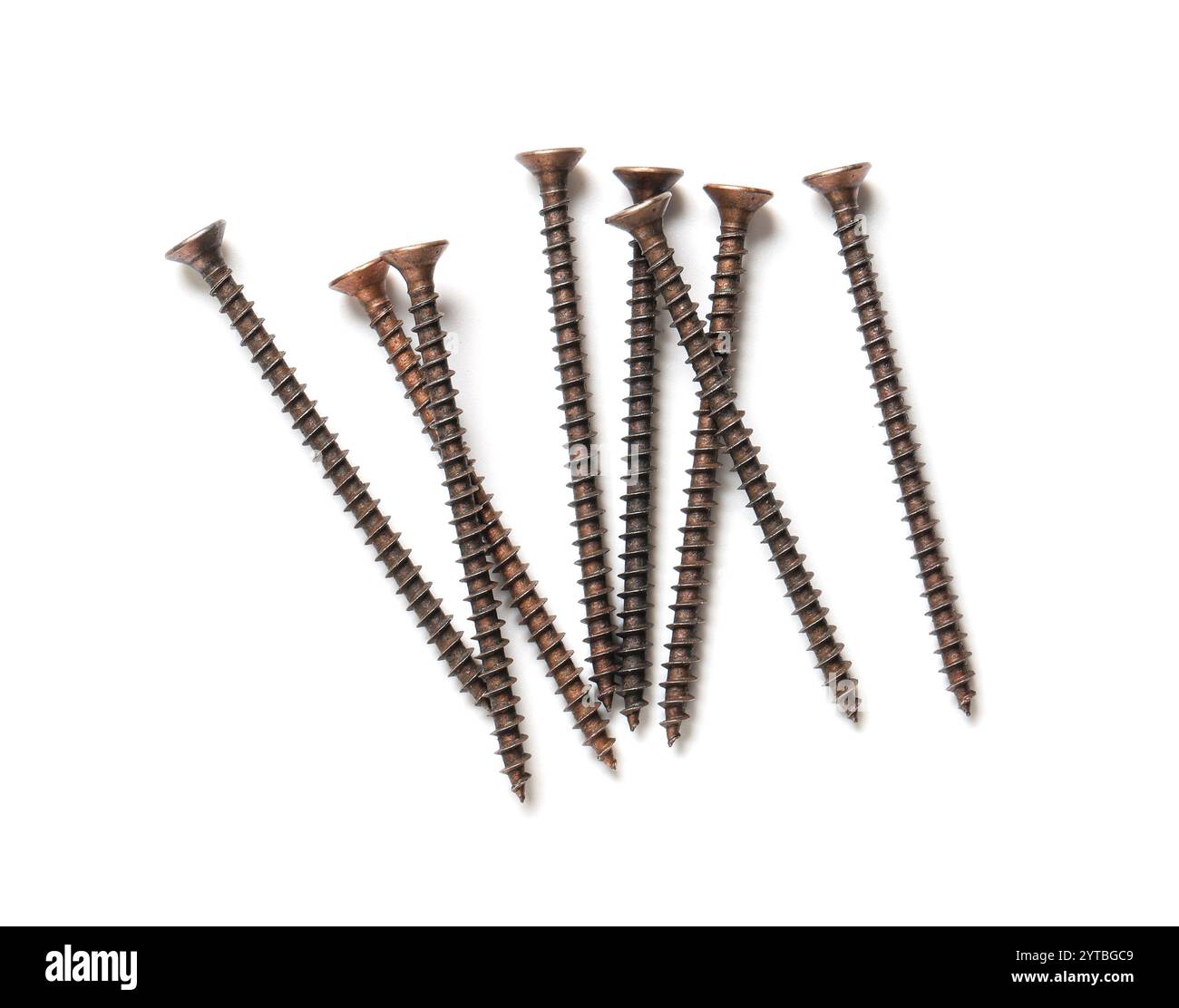 Top view steel screws Cut Out Stock Images & Pictures - Alamy