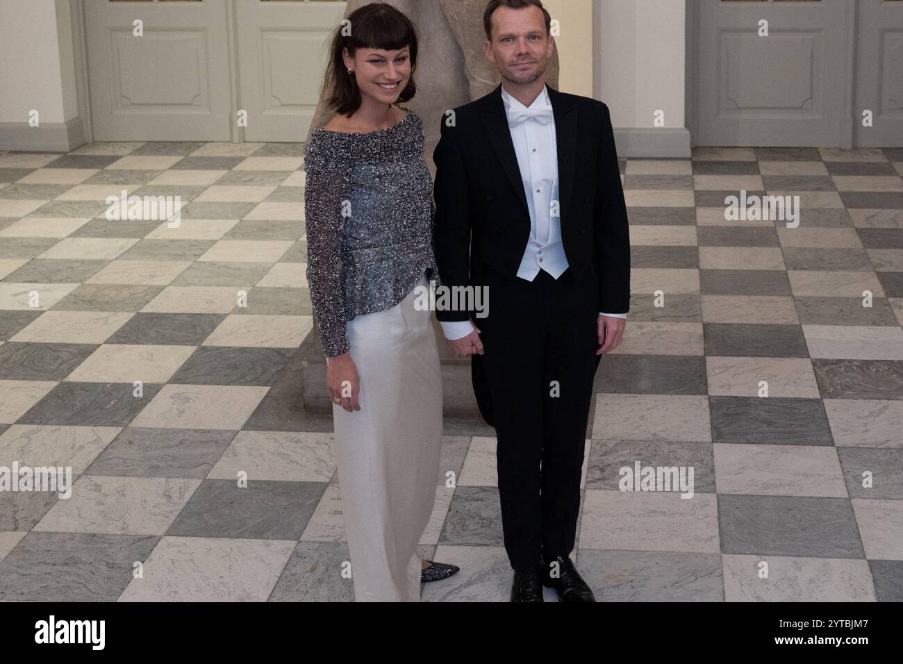Copenhagen, Denmark. 06th Dec, 2024. Sara Vad Sorensen (L) and Minister ...