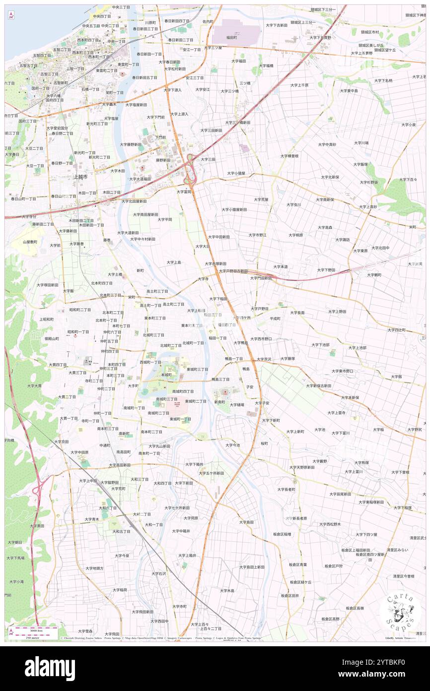 Inada, J?etsu Shi, JP, Japan, Niigata, N 37 7' 11'', N 138 16' 5'', map ...