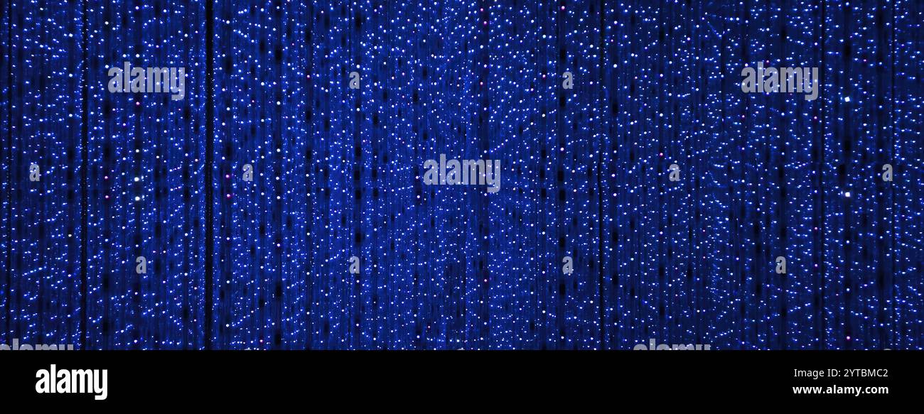 Navy blue and white background of LED flashing, blinking and flickering ...