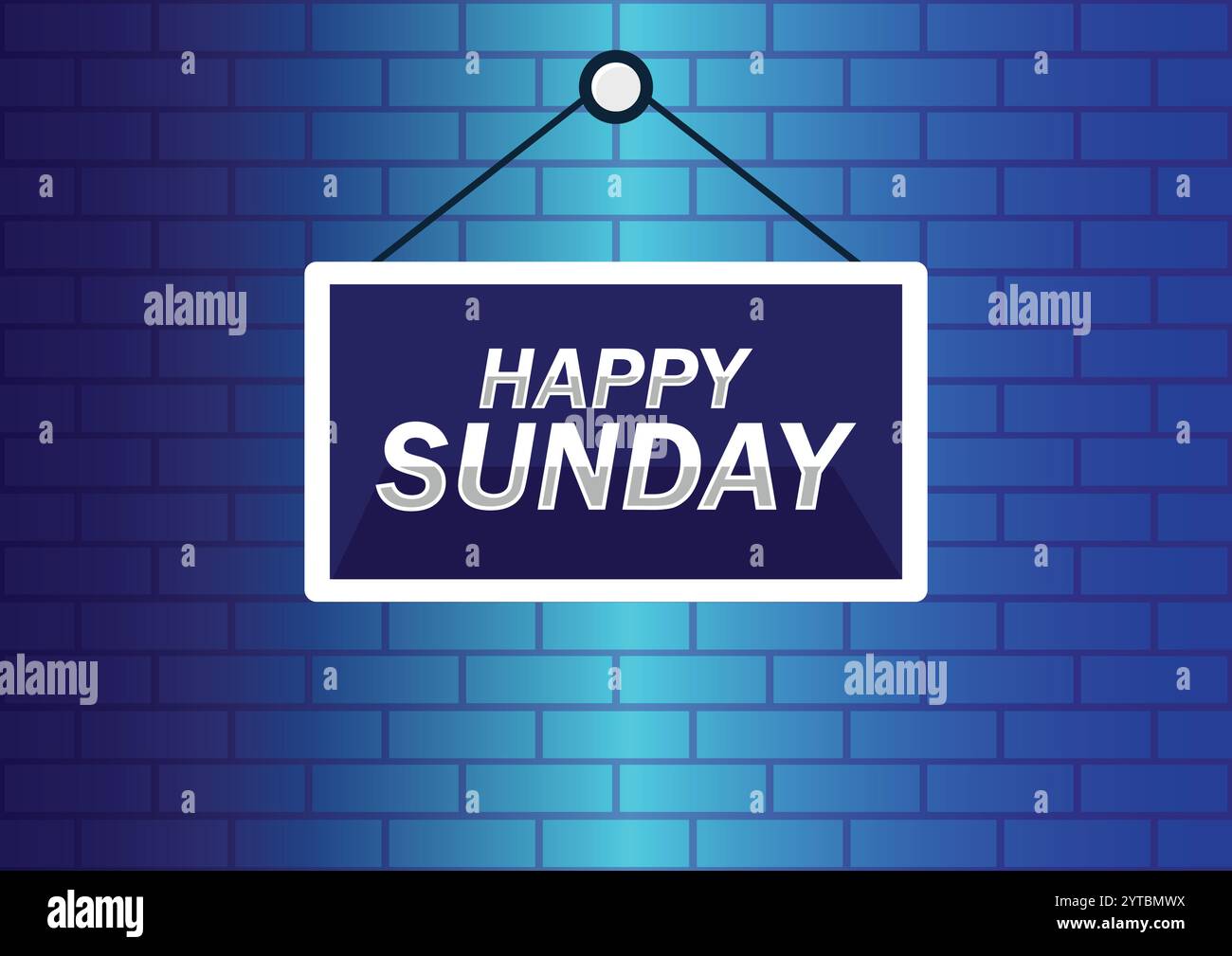Sunday signage Stock Vector Images - Alamy