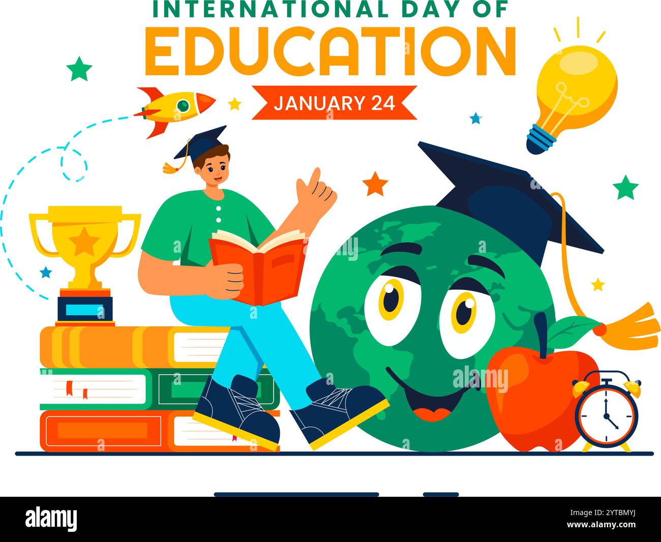 International Education Day Vector Illustration on January 24 ...