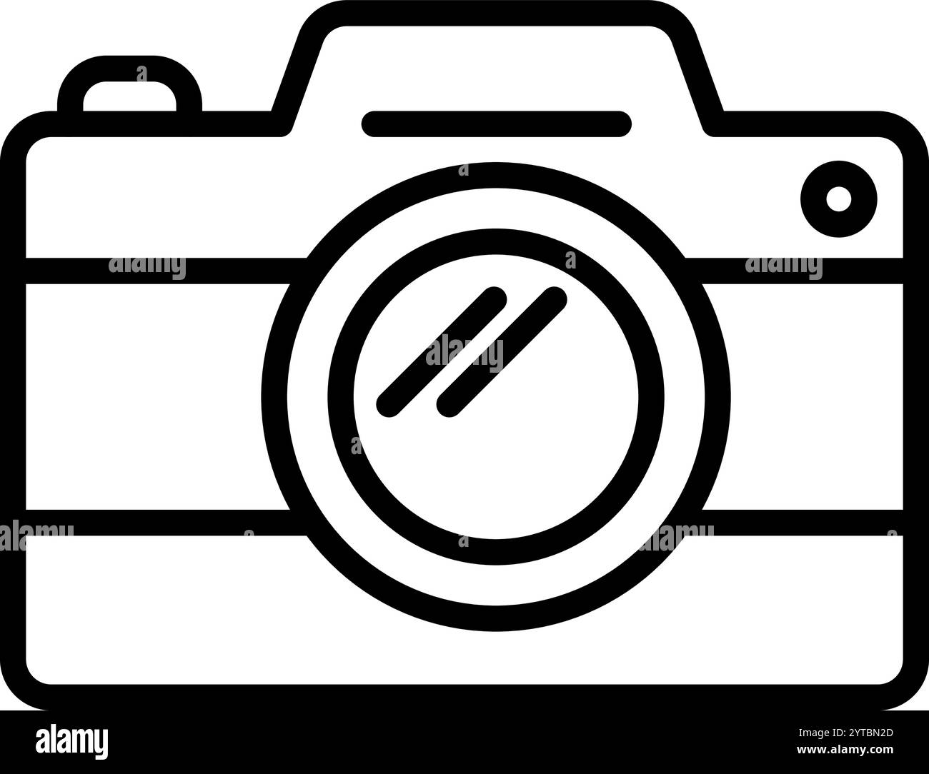Camera line icon. Photo camera outline vector sign. Photography linear ...