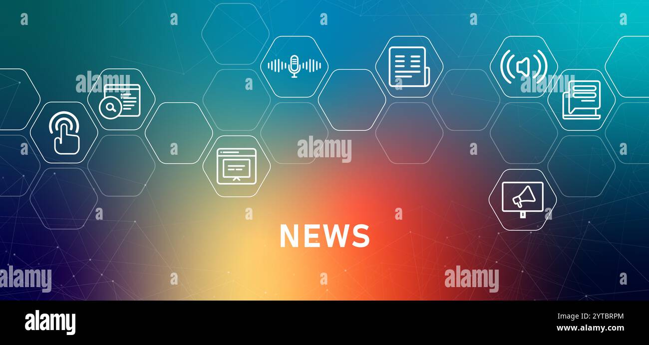 News gradients article updates information header reportage newspaper ...