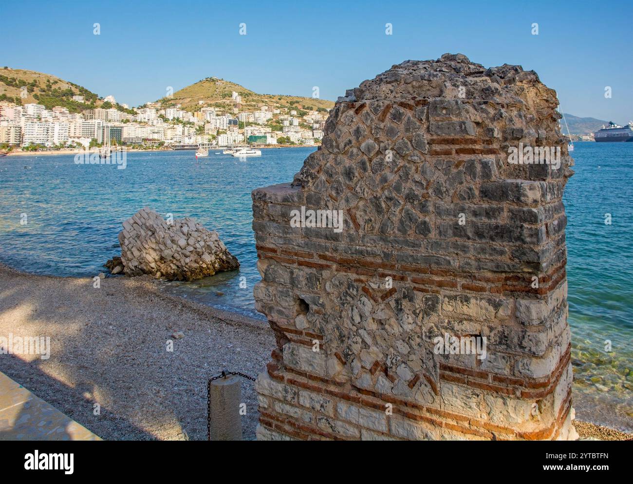 The ruins of the 4th-6th century Entrance Gate of Onhezmi, located on ...