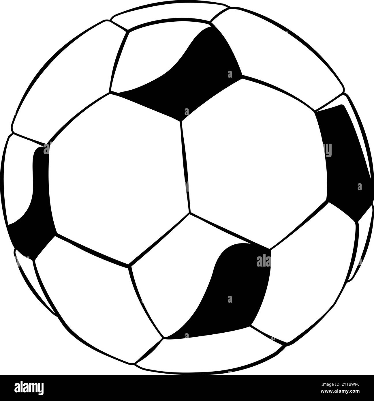 White line football ball Black and White Stock Photos & Images - Alamy