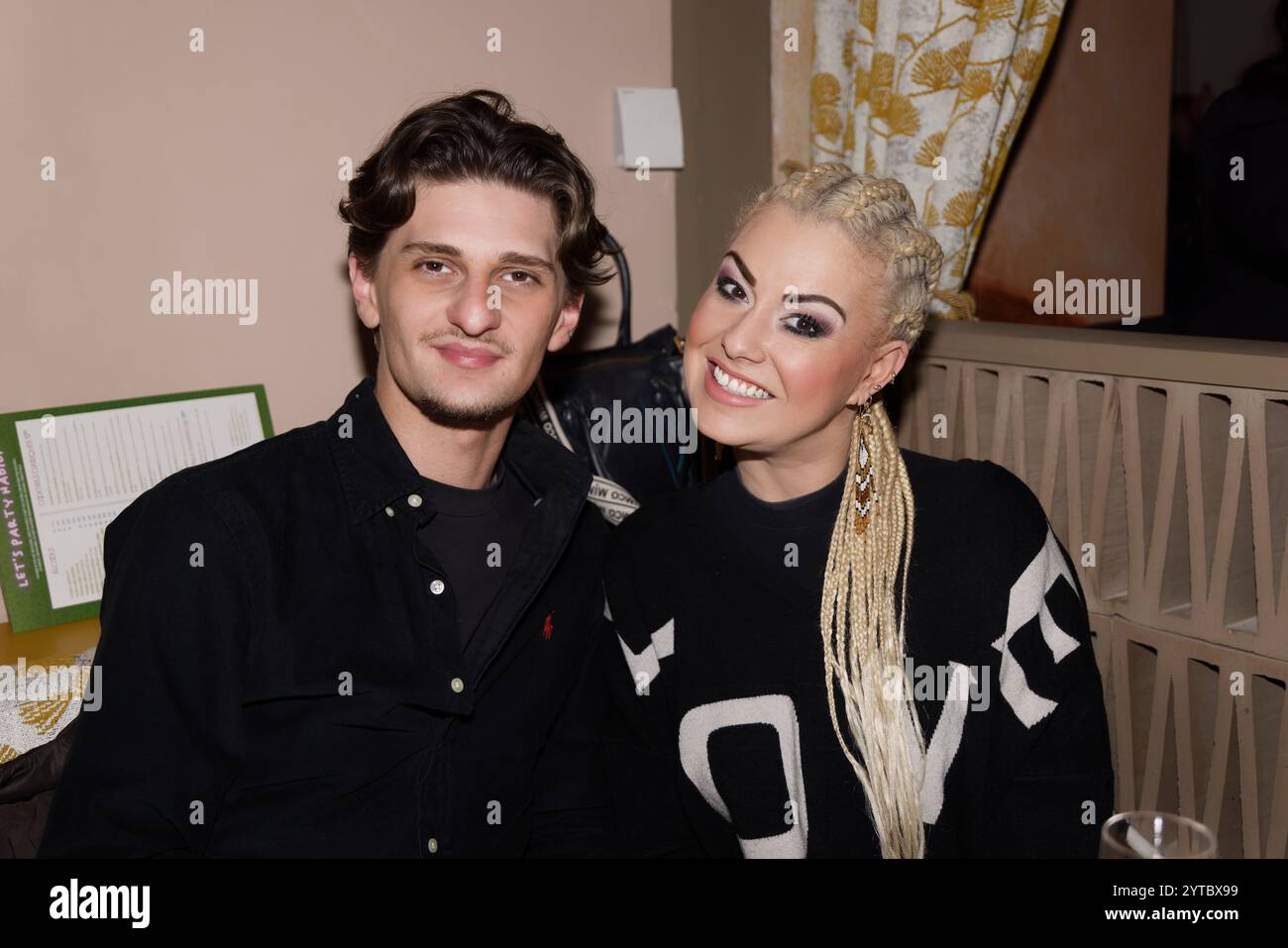 Paris, France. 6th Dec, 2024. A guest and dancer Katrina Patchett ...
