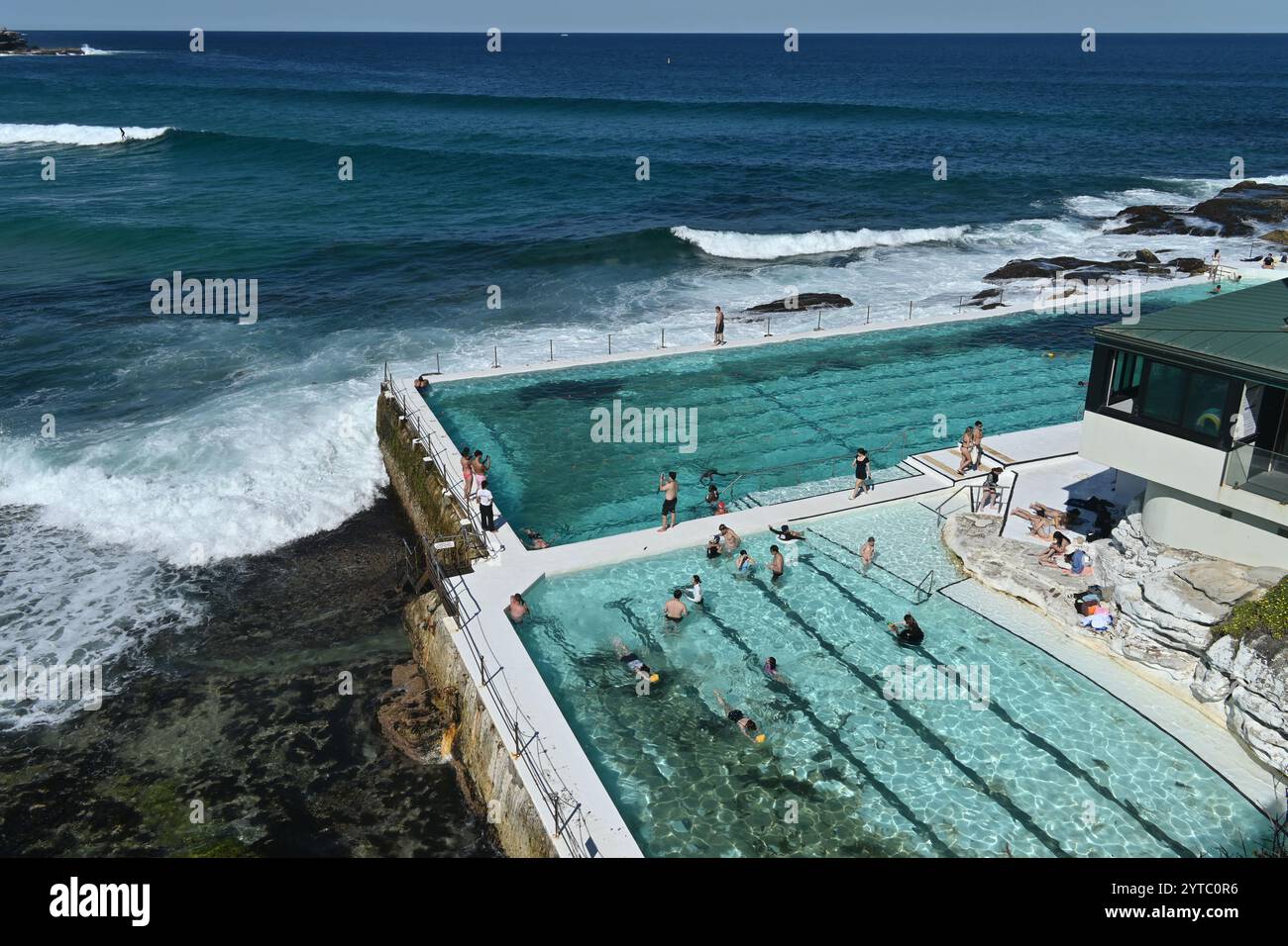 View of Bondi Icebergs swimming pool near Bondi beach in Sydney ...