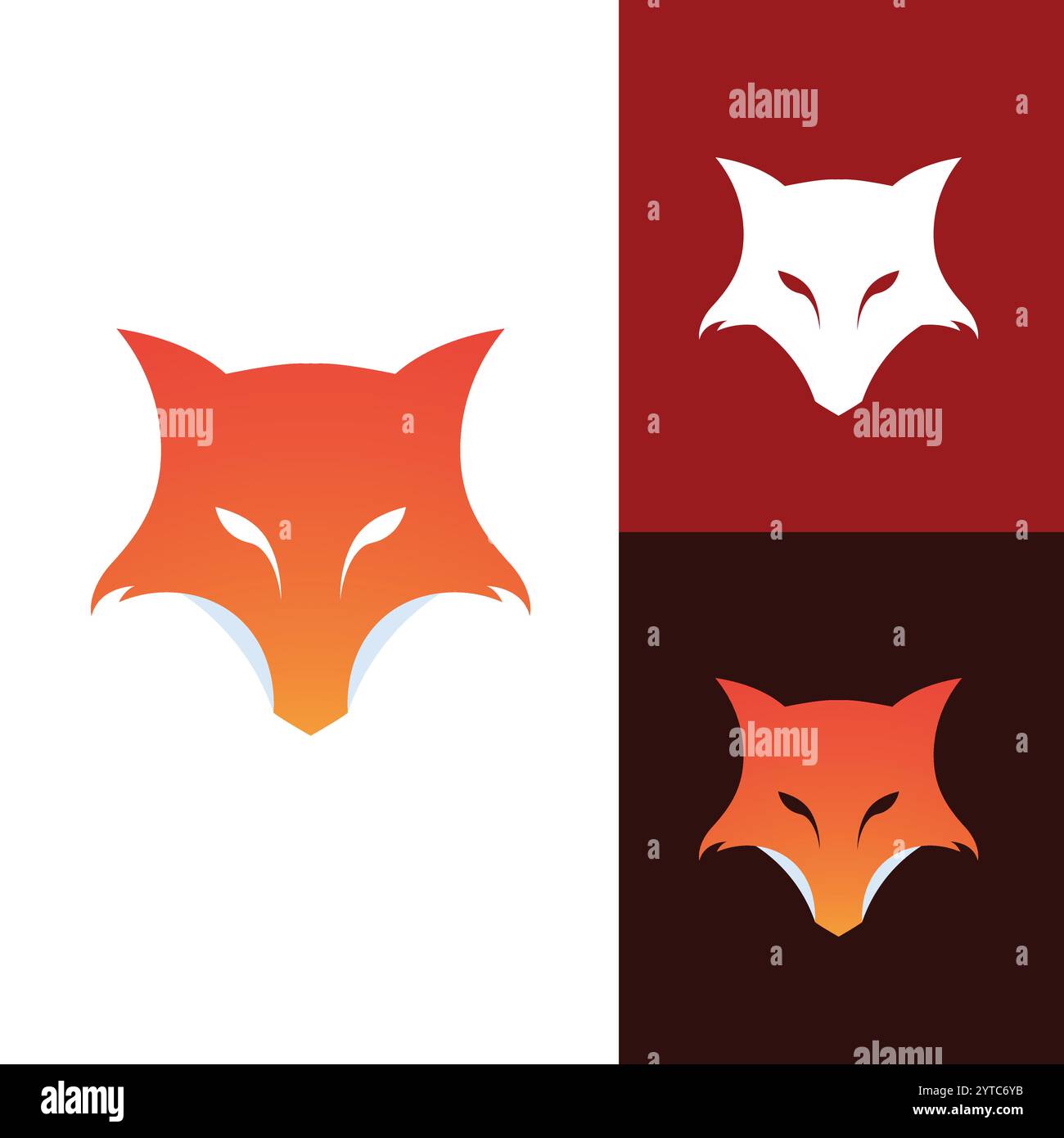 Fox vector silhouette Stock Vector Images - Alamy