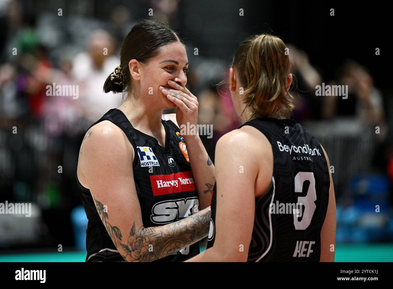 Sydney, Australia. 07th Dec, 2024. Cayla George (left) and Mikaela Ruef ...
