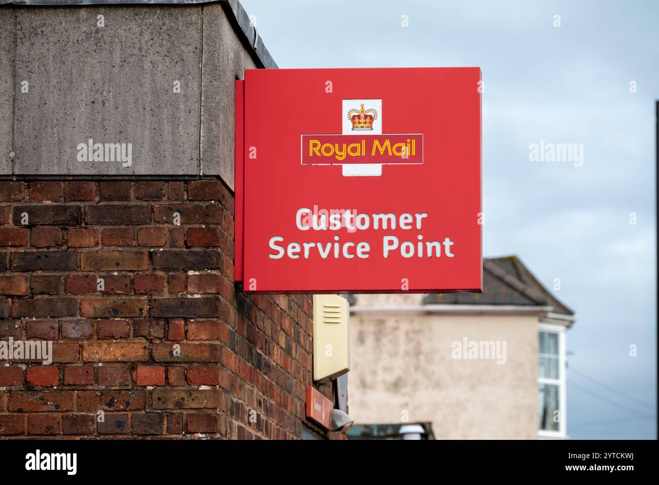 Customer service point sign for a Royal mail centre. Chichester ...