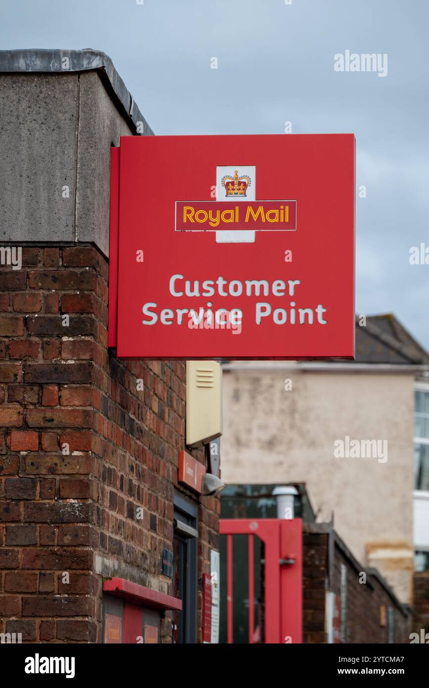 Customer service point sign for a Royal mail centre. Chichester ...