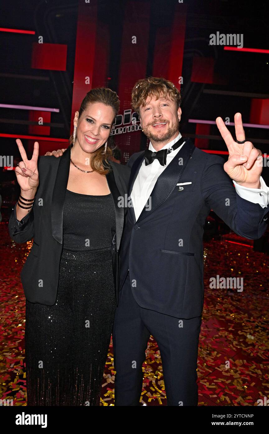 Jennifer Lynn und Samu Haber im Finale der 14. Staffel der Castingshow ...