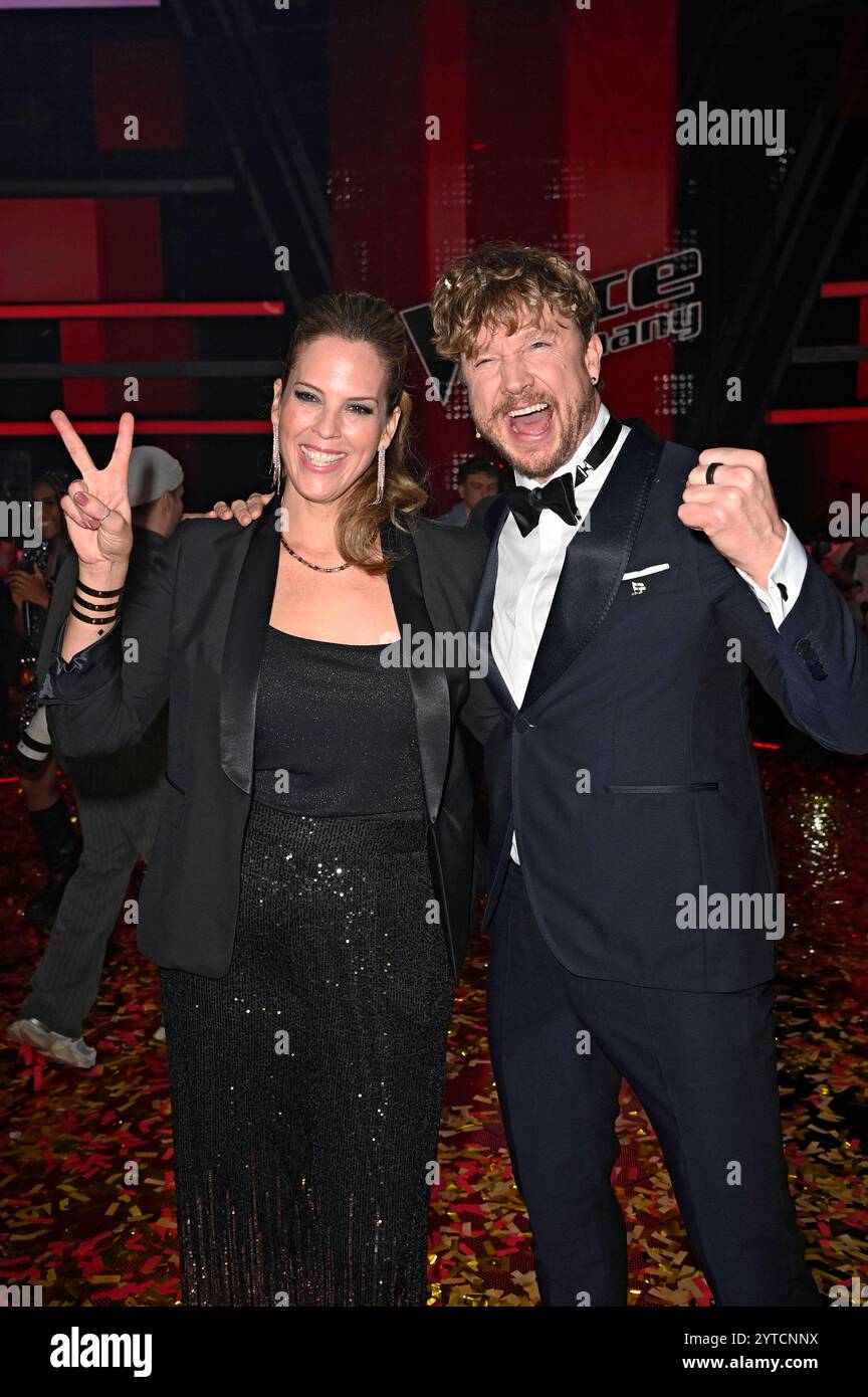 Jennifer Lynn und Samu Haber im Finale der 14. Staffel der Castingshow ...