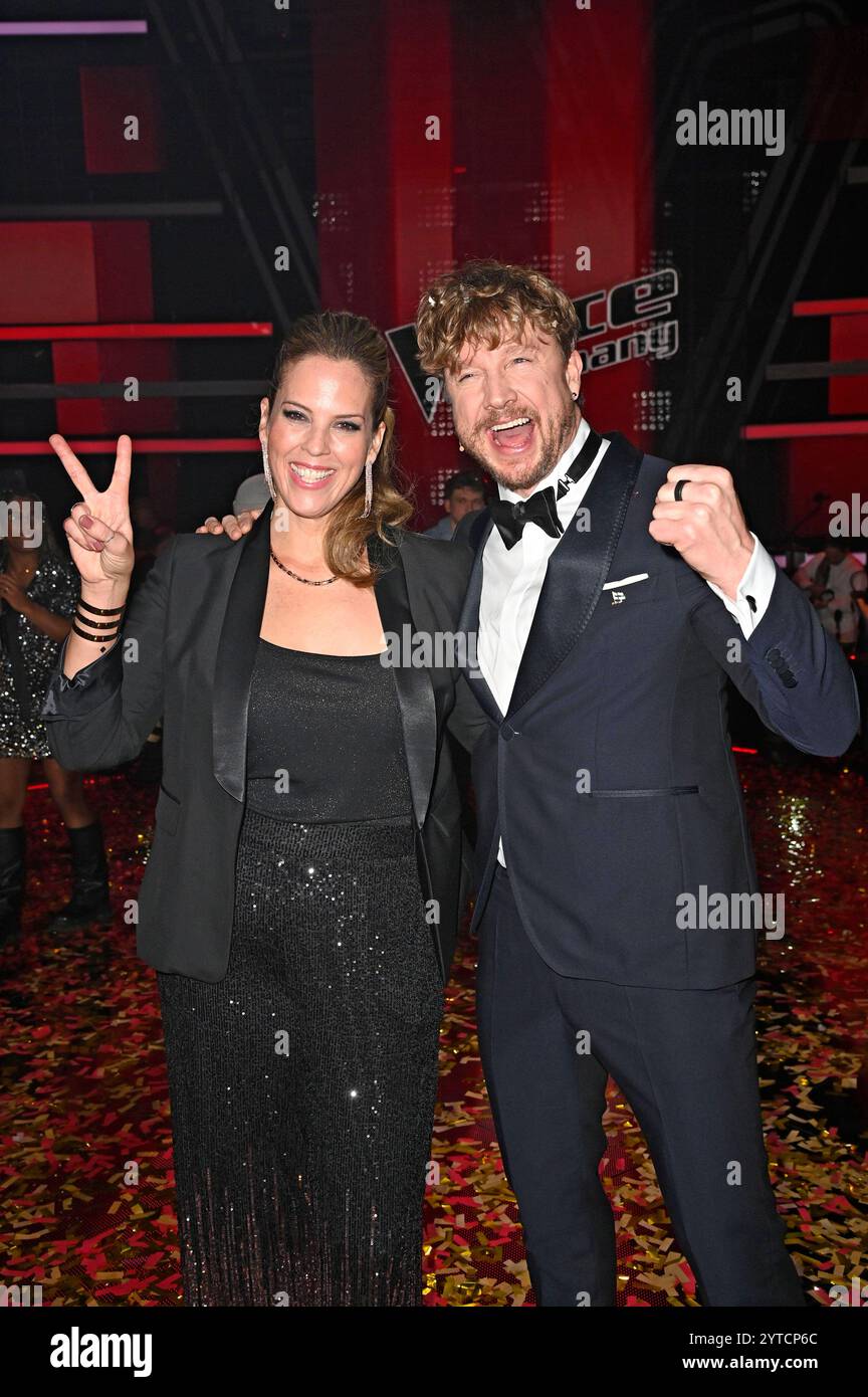 Jennifer Lynn und Samu Haber im Finale der 14. Staffel der Castingshow ...