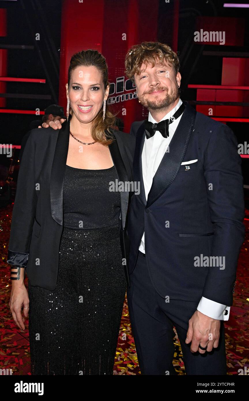 Jennifer Lynn und Samu Haber im Finale der 14. Staffel der Castingshow ...