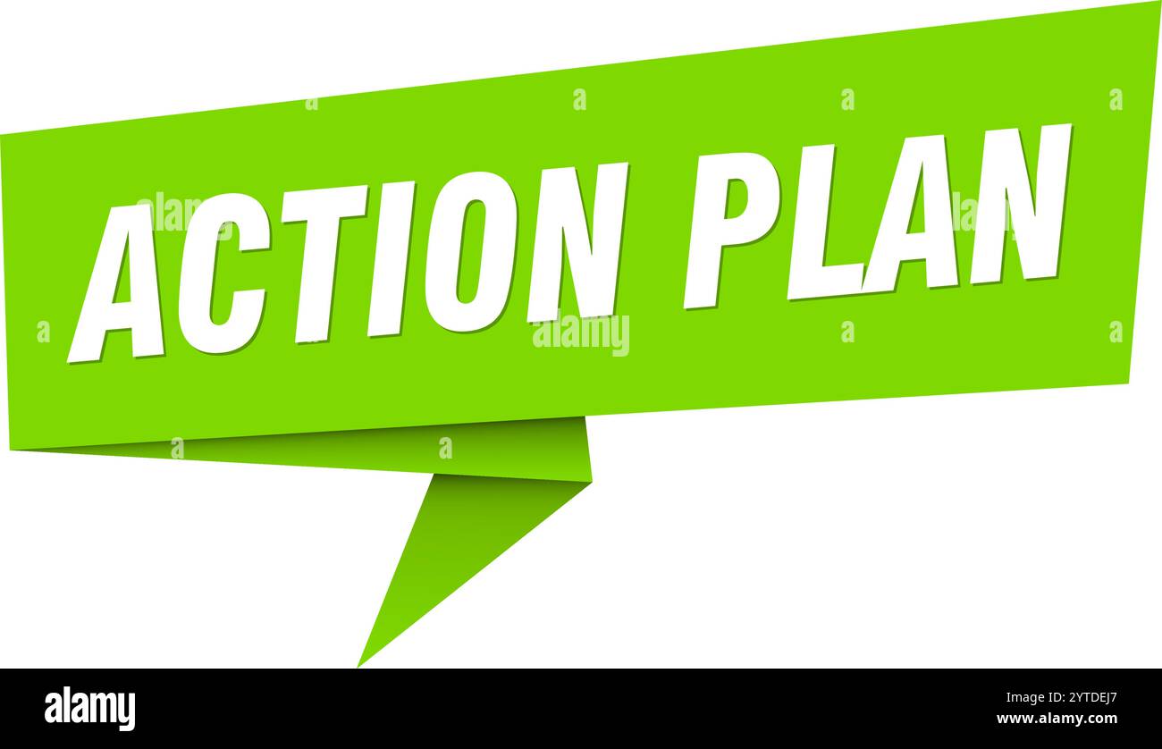 action plan banner. action plan speech bubble, label, sticker, ribbon ...