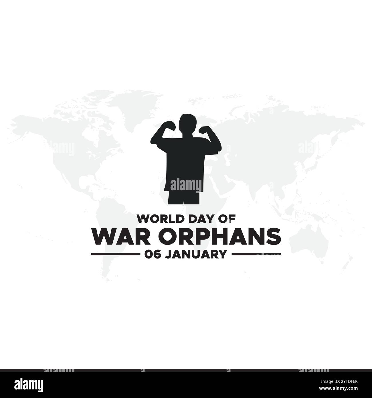 World war orphans day theme. Vector illustration. Suitable for Poster ...