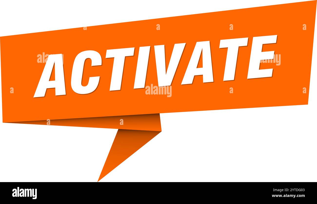 activate banner. activate speech bubble, label, sticker, ribbon, sign ...